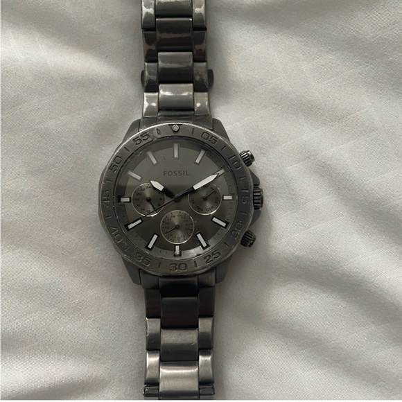 Fossil | Accessories | Fossil Metallic Chronograph Timepiece | Poshmark